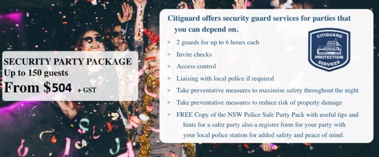 Event & Party Security Sydney - Security Guard Hire